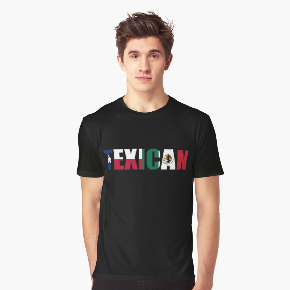 "Texican Flag Texas and Mexico Flag Letters" Sticker for Sale by ...
