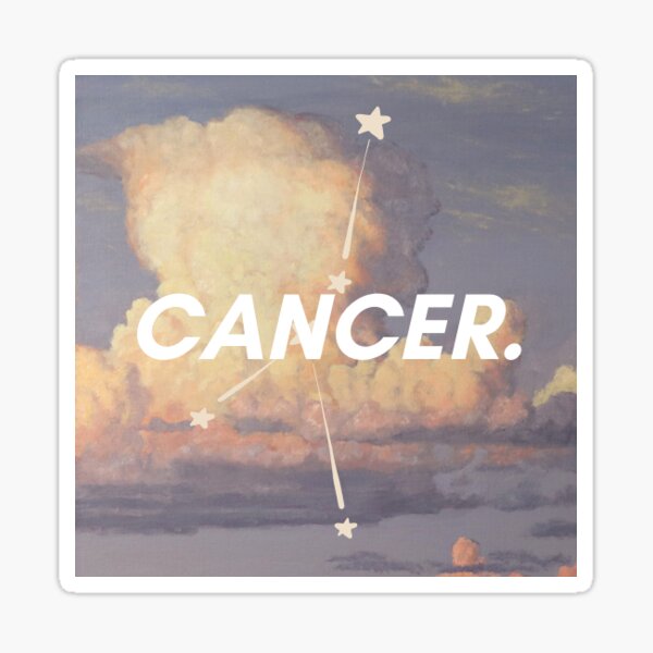 "Cancer Zodiac Sign" Sticker by acartsandco | Redbubble