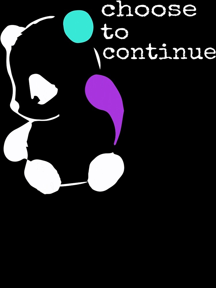 Lámina artística «Prevención del suicidio de Panda Semicolon» de ...