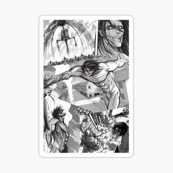 "The attack titan (AoT) " Sticker for Sale by TheNobleDuck | Redbubble