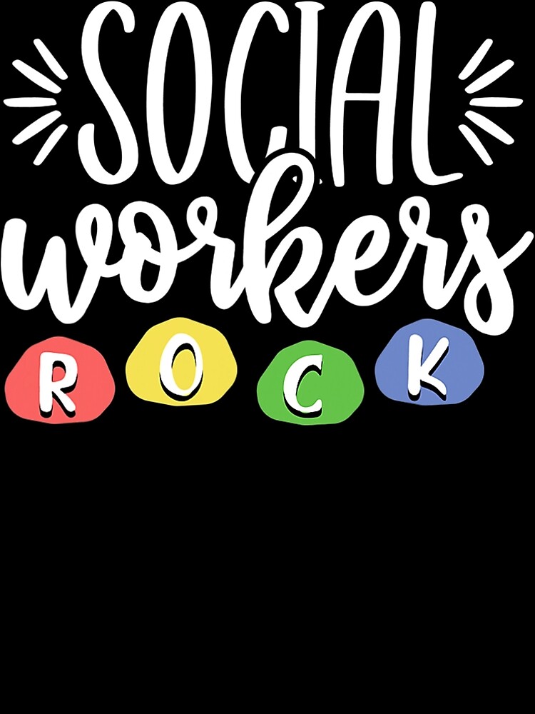"School Social Workers Rock Funny Teacher Appreciation" Art Print by ...