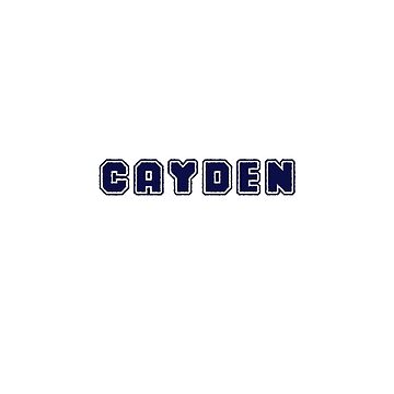 "CAYDEN" Sticker for Sale by yalinsolomon | Redbubble