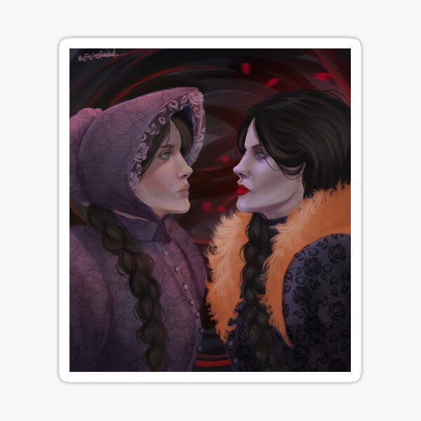 "Evelyn Evelyn " Sticker for Sale by FryingPanties | Redbubble