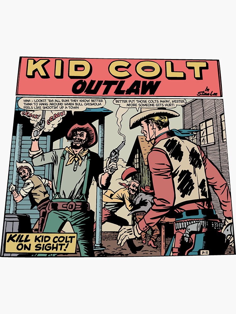 "Kid Colt" Sticker for Sale by Gube44 | Redbubble