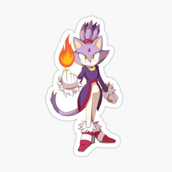 "Blaze the Cat" Sticker for Sale by yazilla | Redbubble