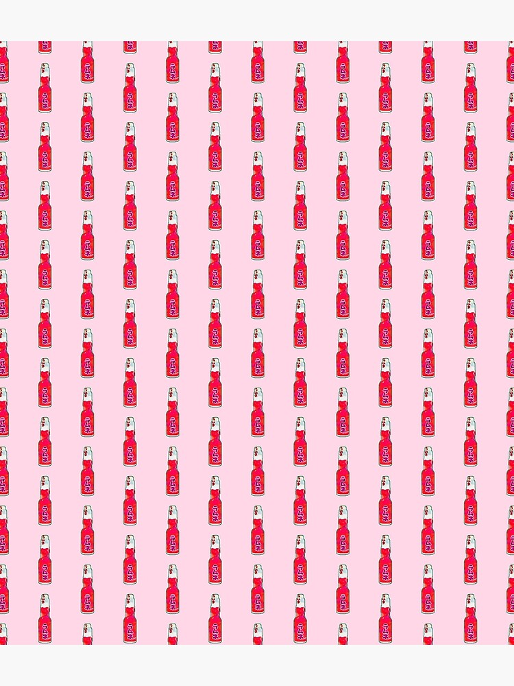 "Aesthetic strawberry ramune Japanese soda pixel art" Backpack by ...