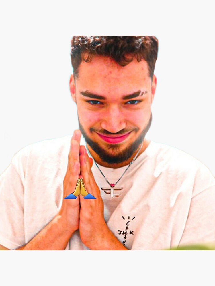 "Adin ross trending joint hand smiling face" Sticker by Interesting01 ...