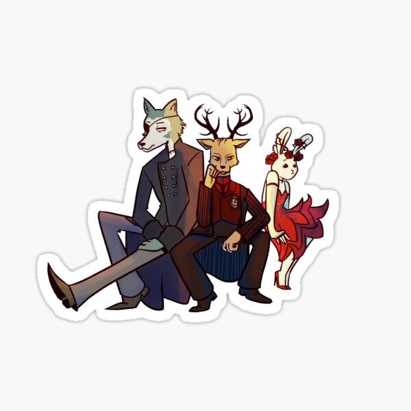 "Beastars stickers design" Sticker for Sale by Sakuralexis | Redbubble