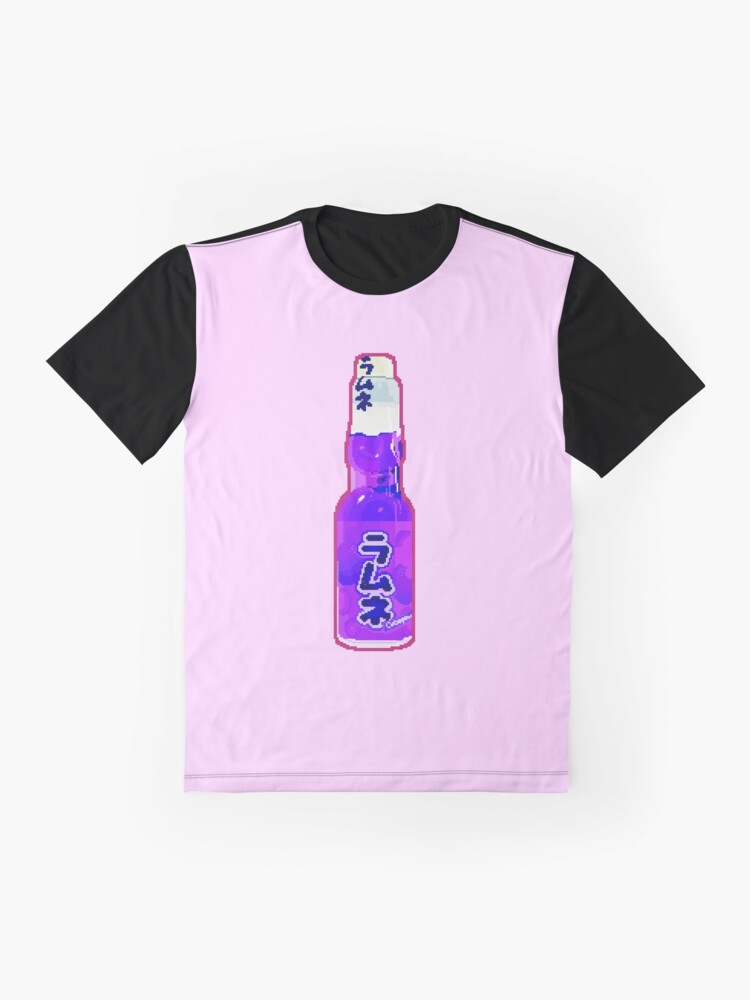 "Aesthetic grape ramune Japanese soda pixel art" Graphic T-Shirt for ...
