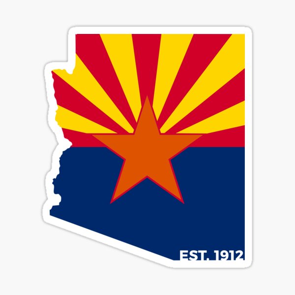 "Arizona - State Flag" Sticker for Sale by severnbc | Redbubble