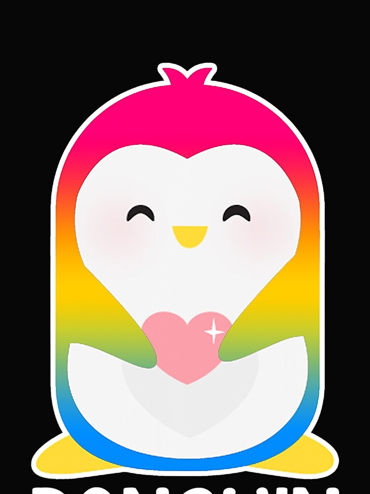 "Lgbtq Pan Pride Flag Cute Animal Penguin Pansexual" Art Print by ...