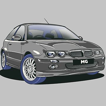 "MG ZR in X Power Grey" Sticker for Sale by Webazoot Industries | Redbubble