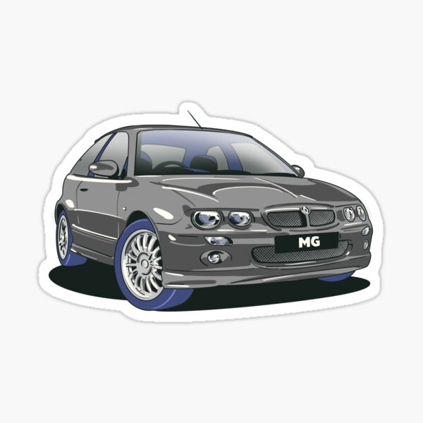"MG ZR in X Power Grey" Sticker for Sale by Webazoot Industries | Redbubble
