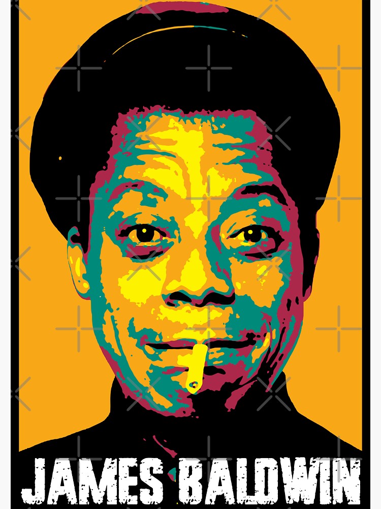 "James Baldwin. James Arthur Baldwin v.5" Sticker by Dhikaboddy | Redbubble