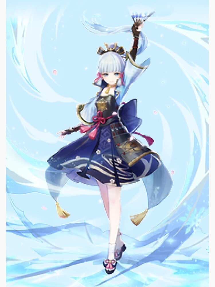 "Ayaka Kamisato Genshin Impact Splash Art" Spiral Notebook for Sale by ...