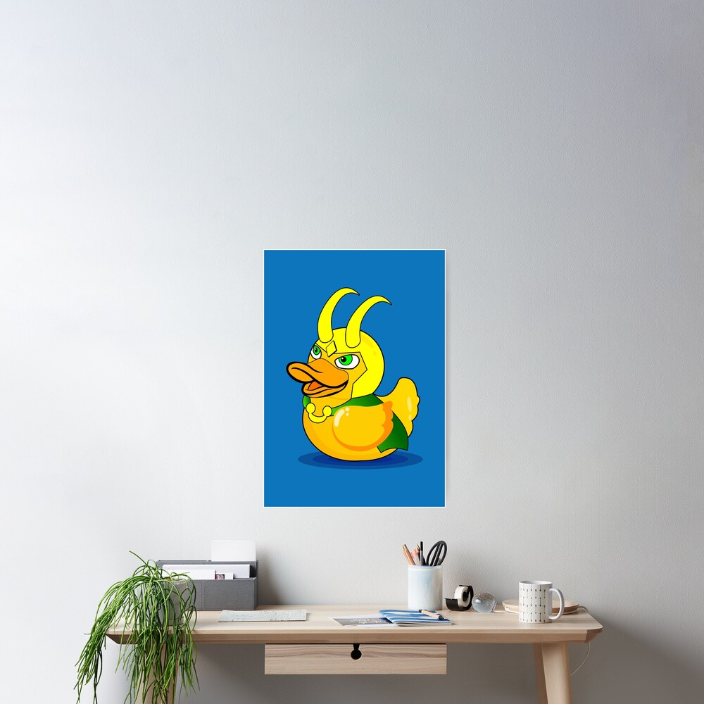 "Loki Rubber Duck" Poster by Roxburg10 | Redbubble