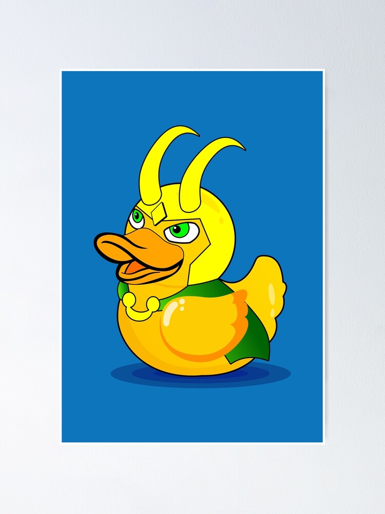 "Loki Rubber Duck" Poster by Roxburg10 | Redbubble