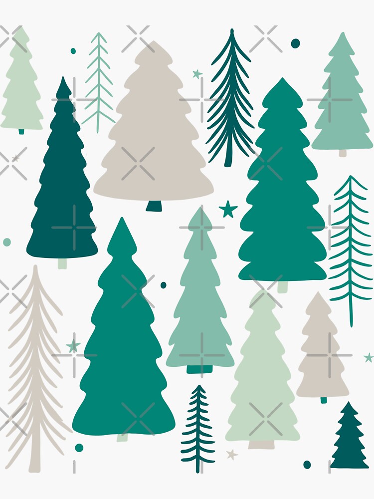 "Forest Trees" Sticker for Sale by alissauffens6 | Redbubble