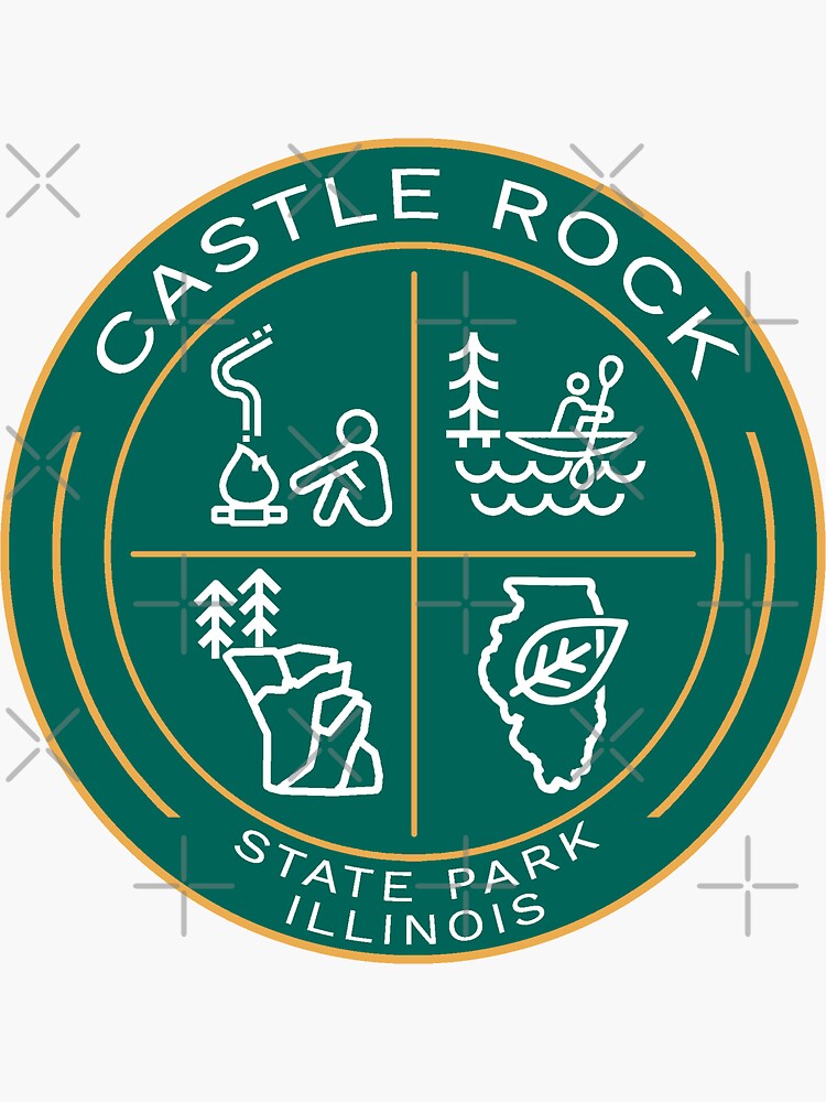 "Castle Rock State Park Heraldic Logo" Sticker for Sale by VanyaKar ...