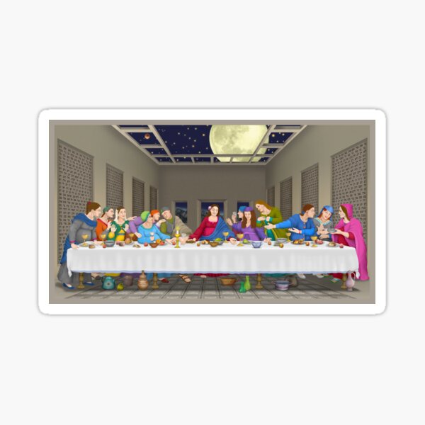 "Last Supper" Sticker by ornabenshoshan | Redbubble