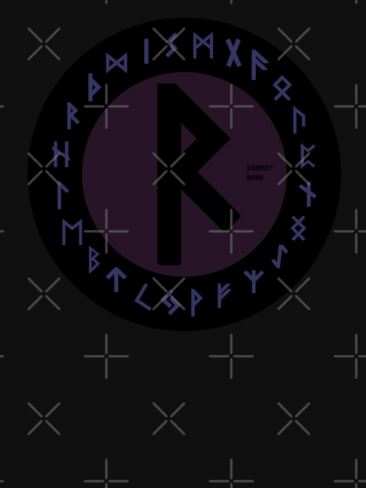 "Purple Raidho Elder Futhark | Viking Rune Symbol" T-shirt for Sale by ...