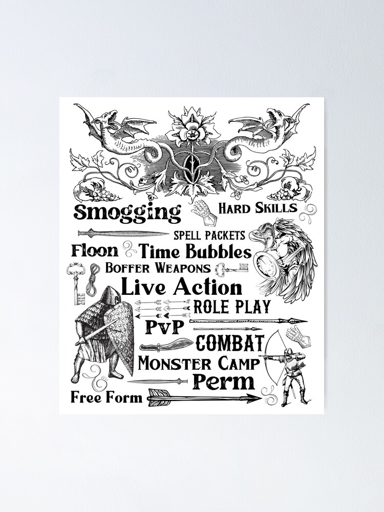"All About Larp" Poster by dr-tars | Redbubble