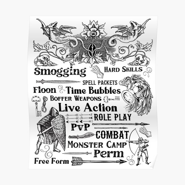 "All About Larp" Poster by dr-tars | Redbubble