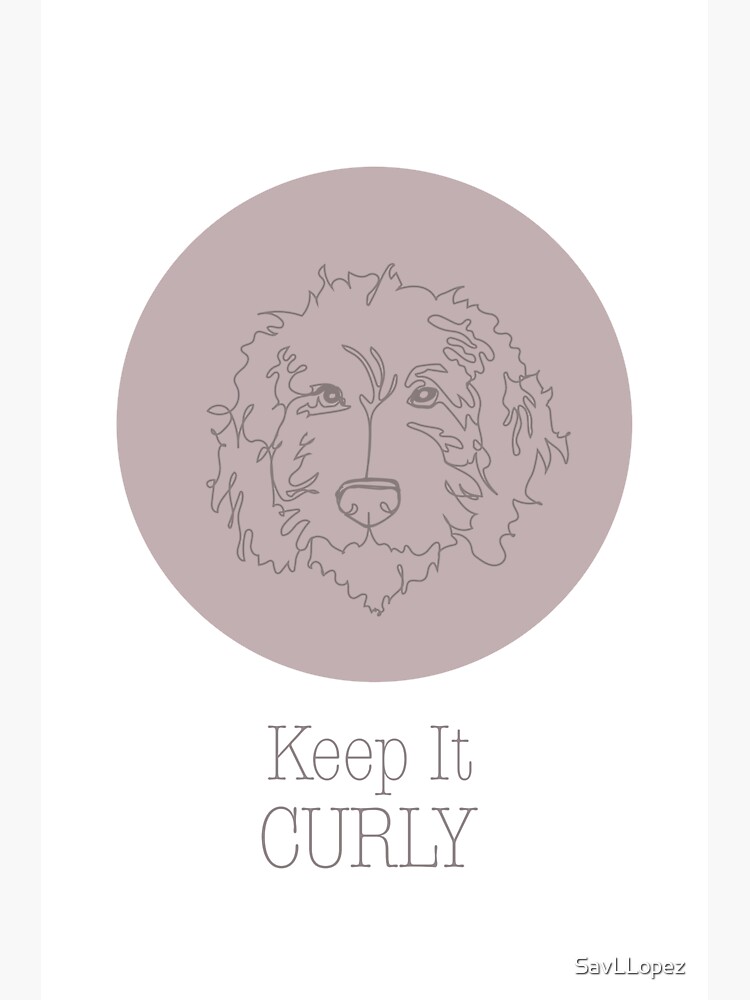 "Keep It Curly- Doodle Art" Sticker for Sale by SavLLopez | Redbubble