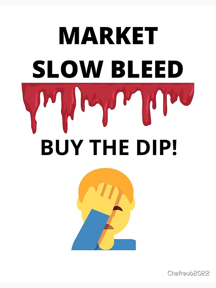 "MARKET SLOW BLEED" Poster by Chefreub2022 | Redbubble