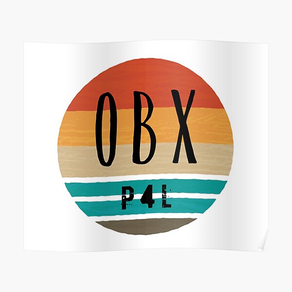 "OBX P4L Retro Vintage Sunset" Poster for Sale by gillys | Redbubble