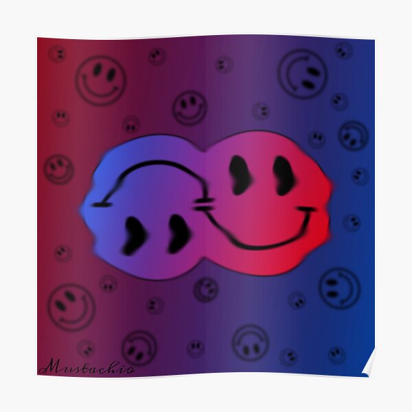 "Smudge Face" Poster by Mustachio-Draws | Redbubble