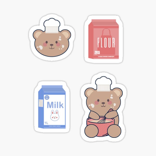 "Baker Bear" Sticker for Sale by KurapikasStore | Redbubble