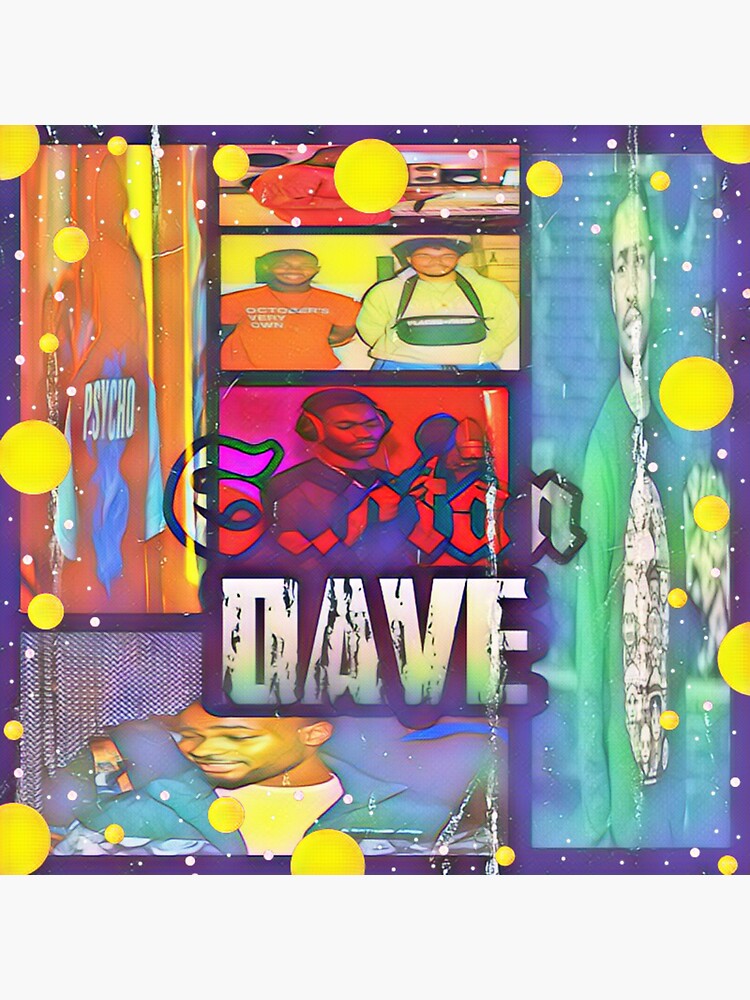 " Santan dave " Sticker for Sale by Descentspot | Redbubble