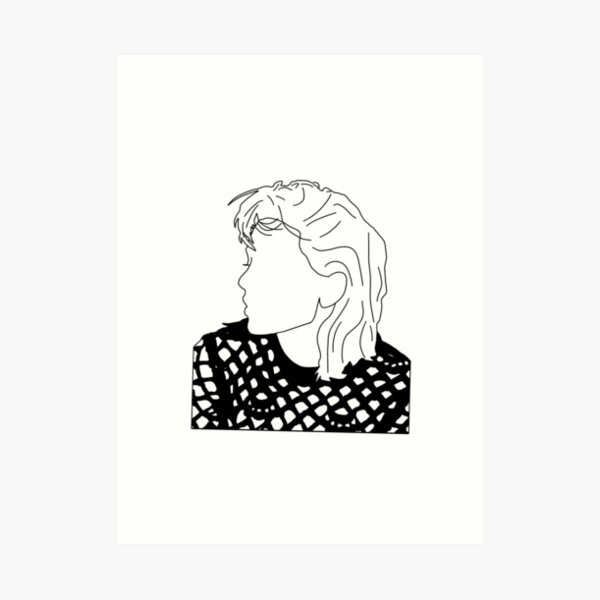 "Taylor Swift outline" Art Print for Sale by izzmade | Redbubble