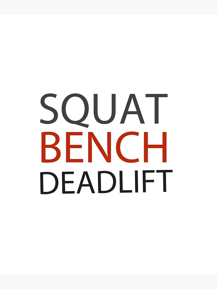 "Squat Bench Deadlift, Powerlifting, Gym Fitness, Weightlifting ...