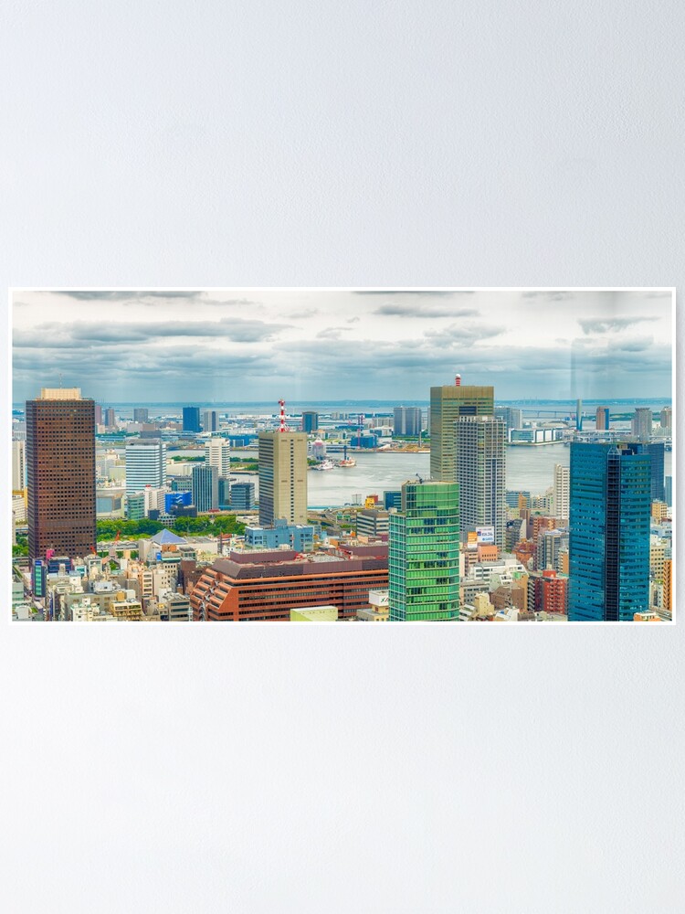 "Tokyo city skyline prints,Tokyo city scape,cityscape,Tokyo panoramic ...