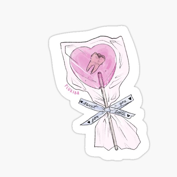 "sweet tooth" Sticker for Sale by plukiba | Redbubble