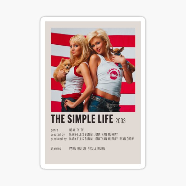 " the simple life | aesthetic minimalist poster (2) " Sticker for Sale ...