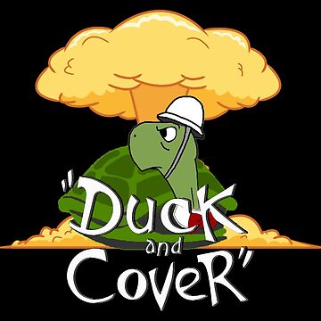 "Bert the Turtle Duck and Cover" Sticker for Sale by Raise a Storm ...