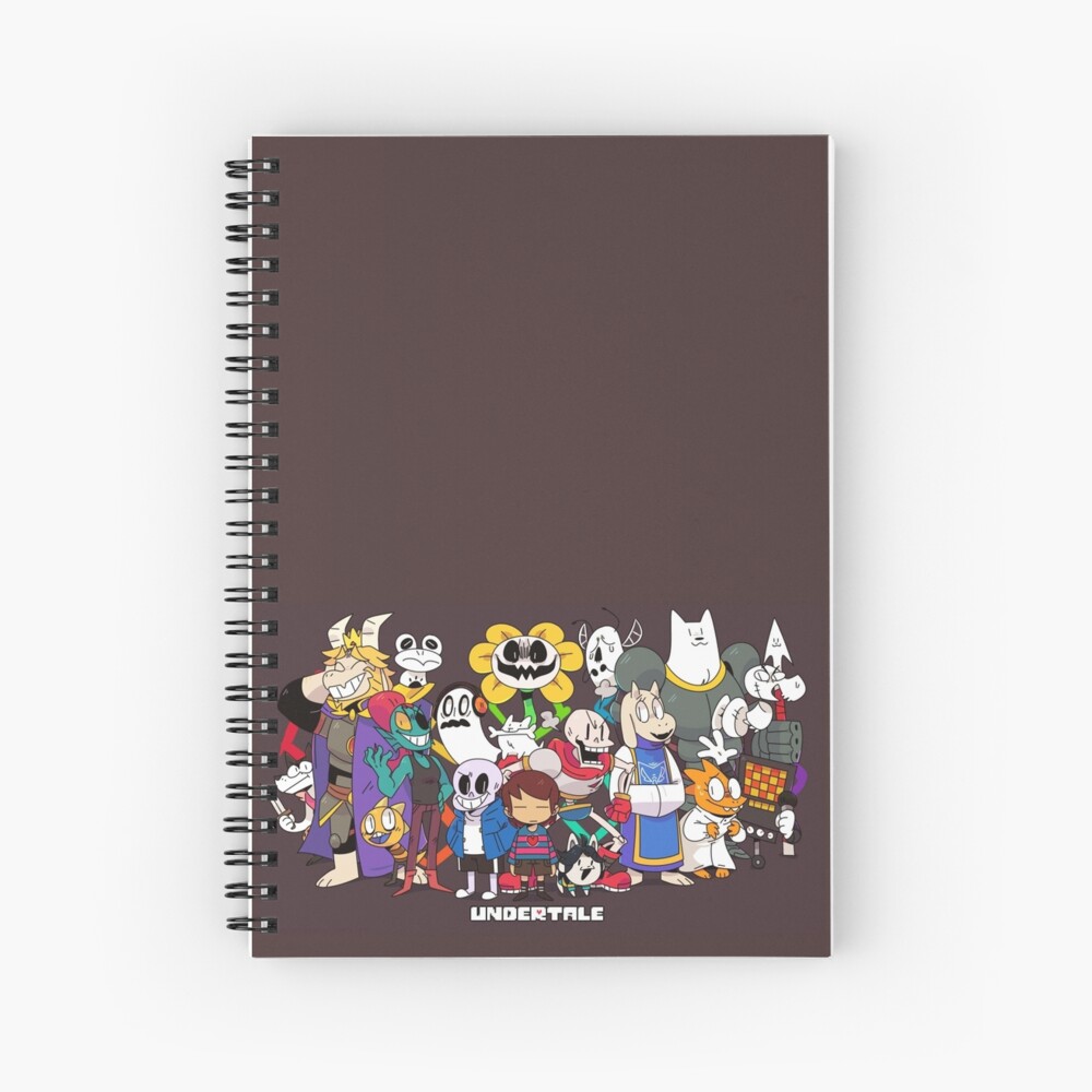 "Undertale" Spiral Notebook for Sale by CoolPenguinz | Redbubble