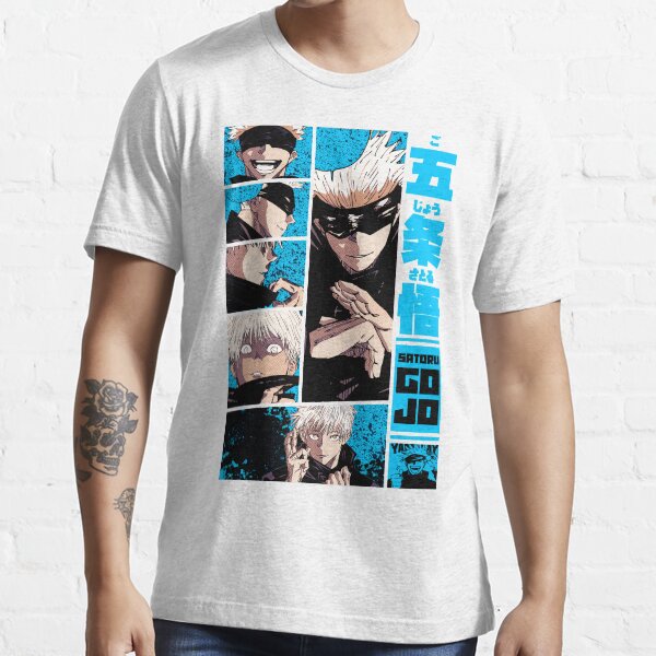 "Satoru Gojo Design == JUJUTSU KAISEN = Manga Panel S04 -Light Blue-" T ...