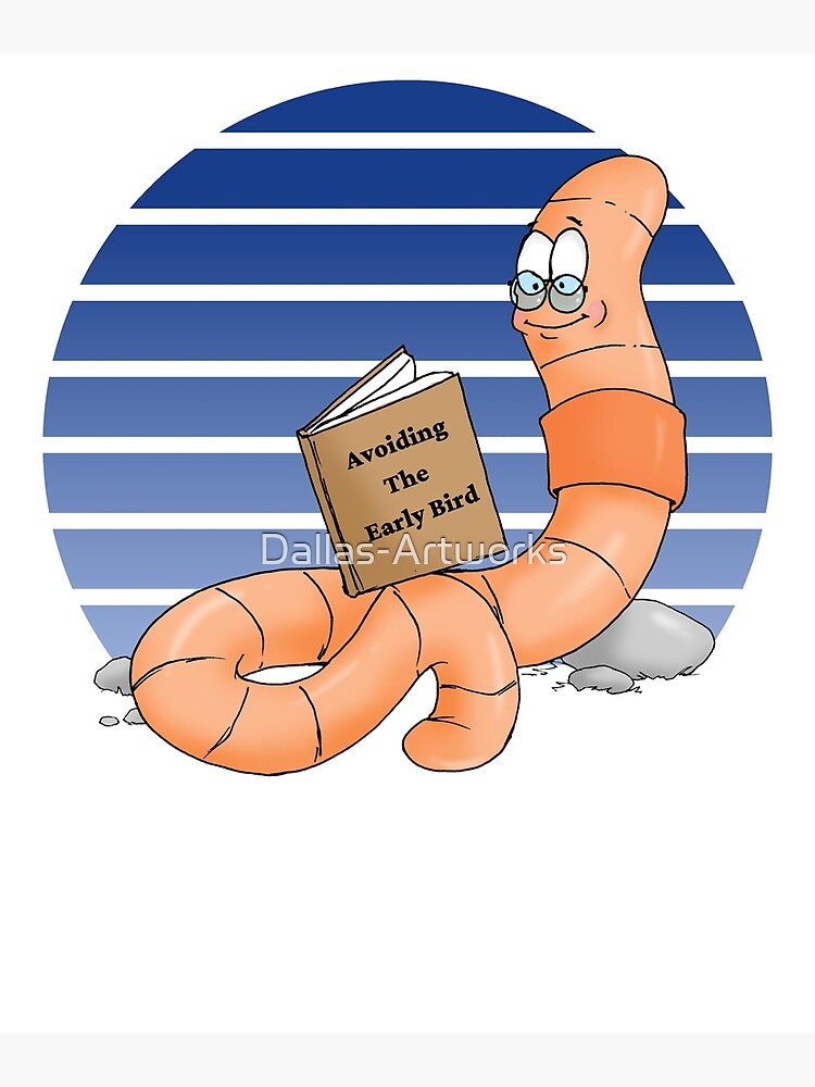 "One Smart Worm - Kawaii" Poster for Sale by Dallas-Artworks | Redbubble