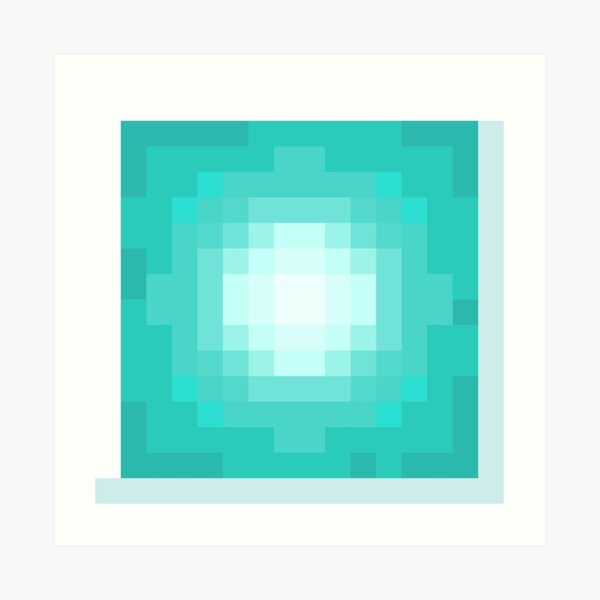 "Minecraft Beacon" Art Print by Opptitronica | Redbubble