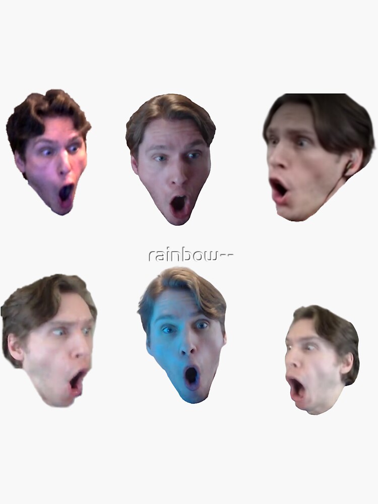 "jerma pog (sticker pack) original @rainbow--" Sticker for Sale by ...