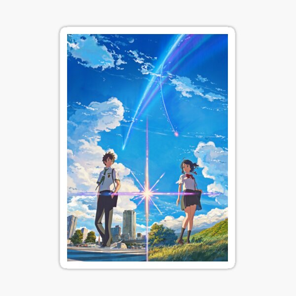 "Your Name" Sticker for Sale by AnimatoPosters | Redbubble