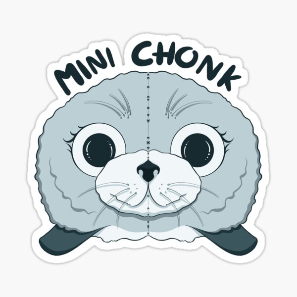 "Mini chonk" Sticker for Sale by roracreator | Redbubble