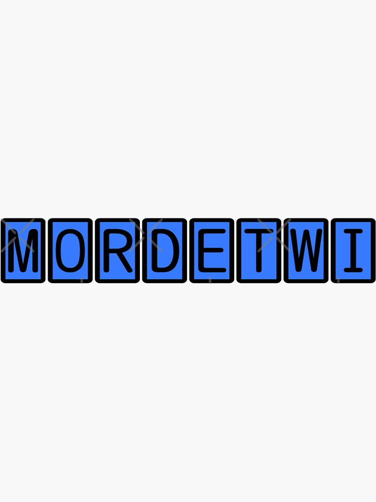 "Blue Mordetwi Design" Sticker for Sale by PurButterFly | Redbubble