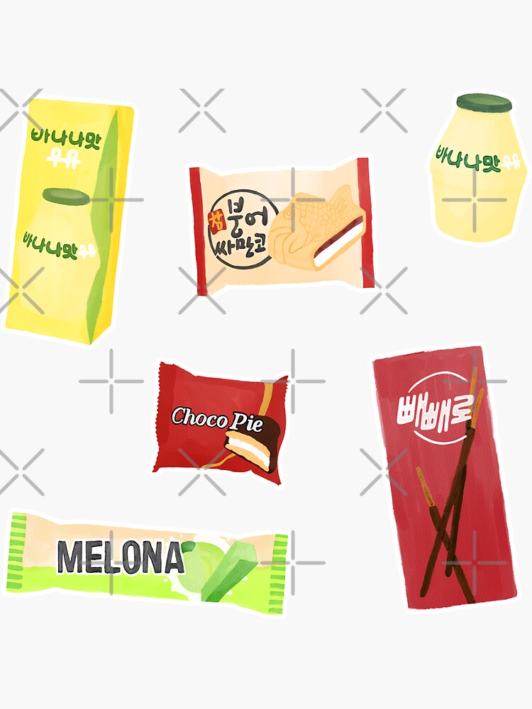 "Sticker Pack - Korean snacks" Sticker for Sale by spacylittlegirl ...