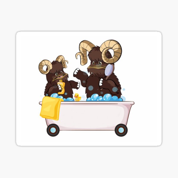"Bathing Banthas (Mobile Bantha Grooming) Logo" Sticker for Sale by ...