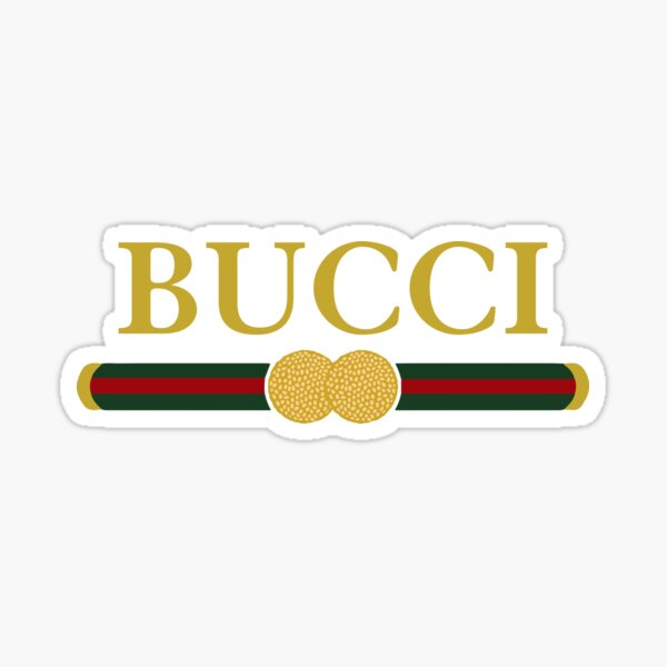 "Bucci Filipino Spoof" Sticker for Sale by rmcprints | Redbubble